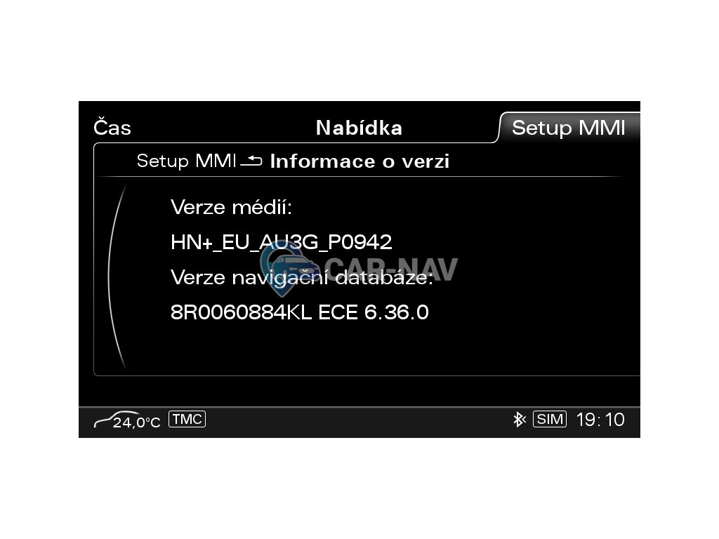 Audi MMI 3G Plus 2023 mapy celé Evropy v češtině - CAR-NAV.cz