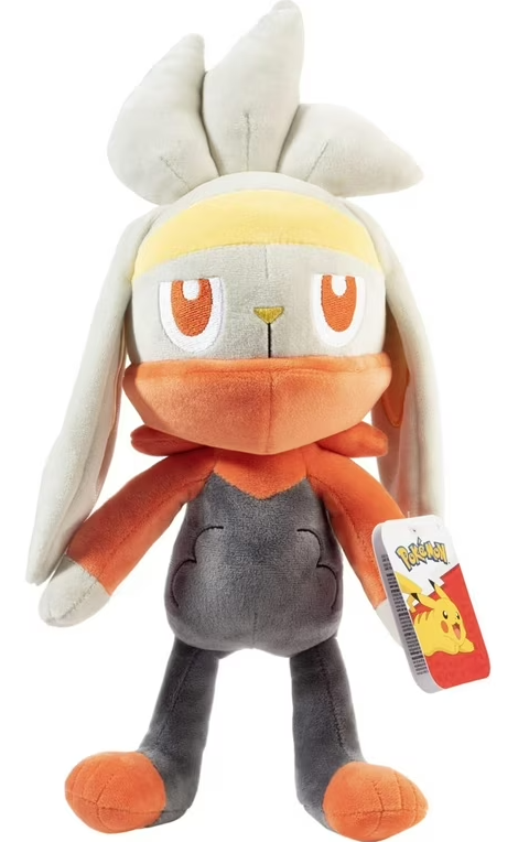 Jazwares - Pokémon - Raboot Plyšák - 30cm