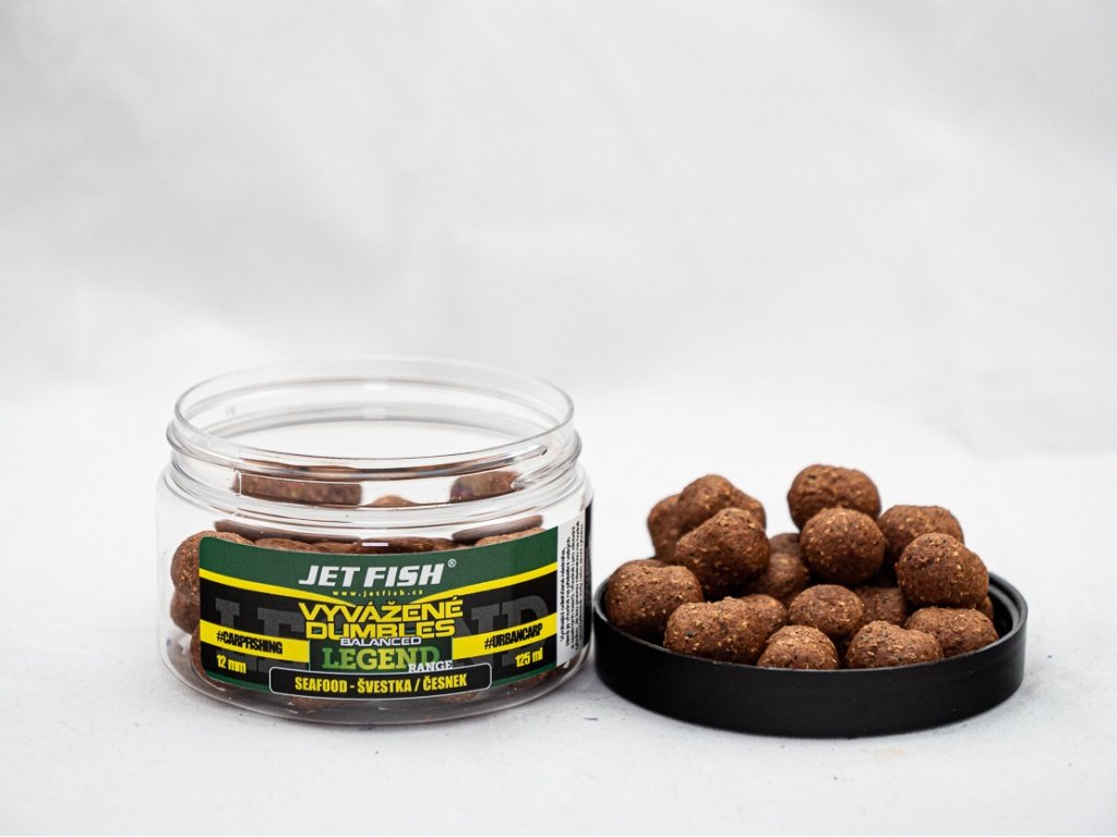 JET FISH 200ml -12mm Legend Range Vyvážené boosterované Dumbles ...