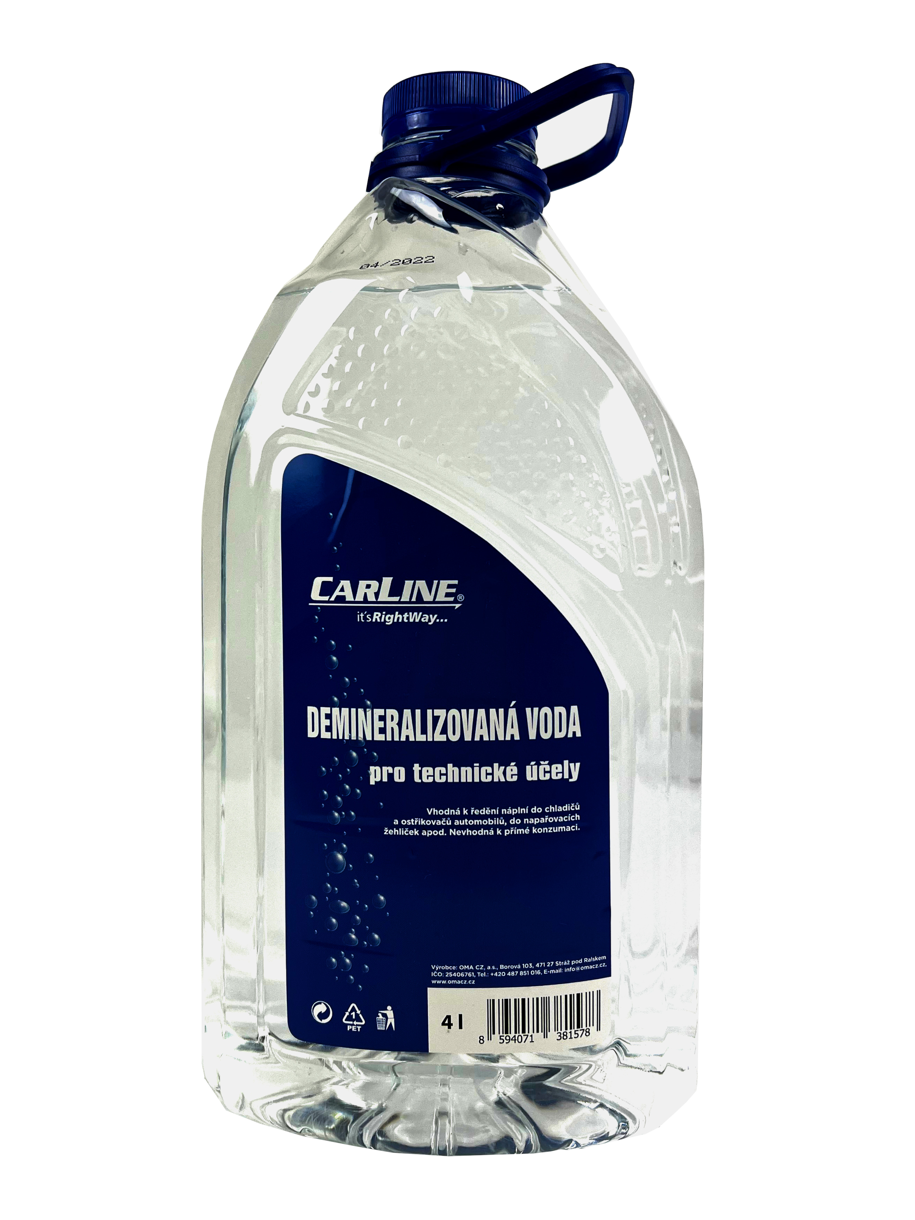 Destilovaná voda 4L | CarLine - Carvin autodoplňky