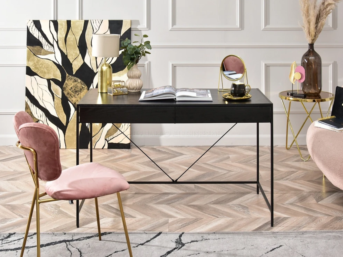 Dizajnový písací stôl OWEN čierny