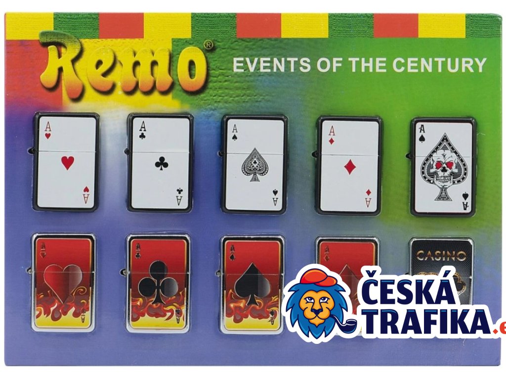 Remo Cards benzinový zapalovač - CeskaTrafika.eu