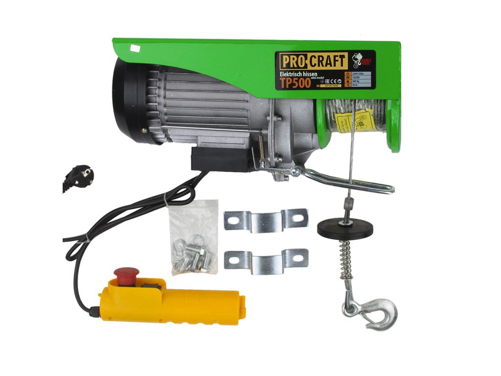 Naviják lanový elektrický Procraft TP500 | TP500 - Českázahrada.cz