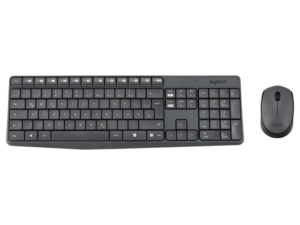 bezdrátový set Logitech Wireless Desktop MK235,CZ/SK - Český-mobil