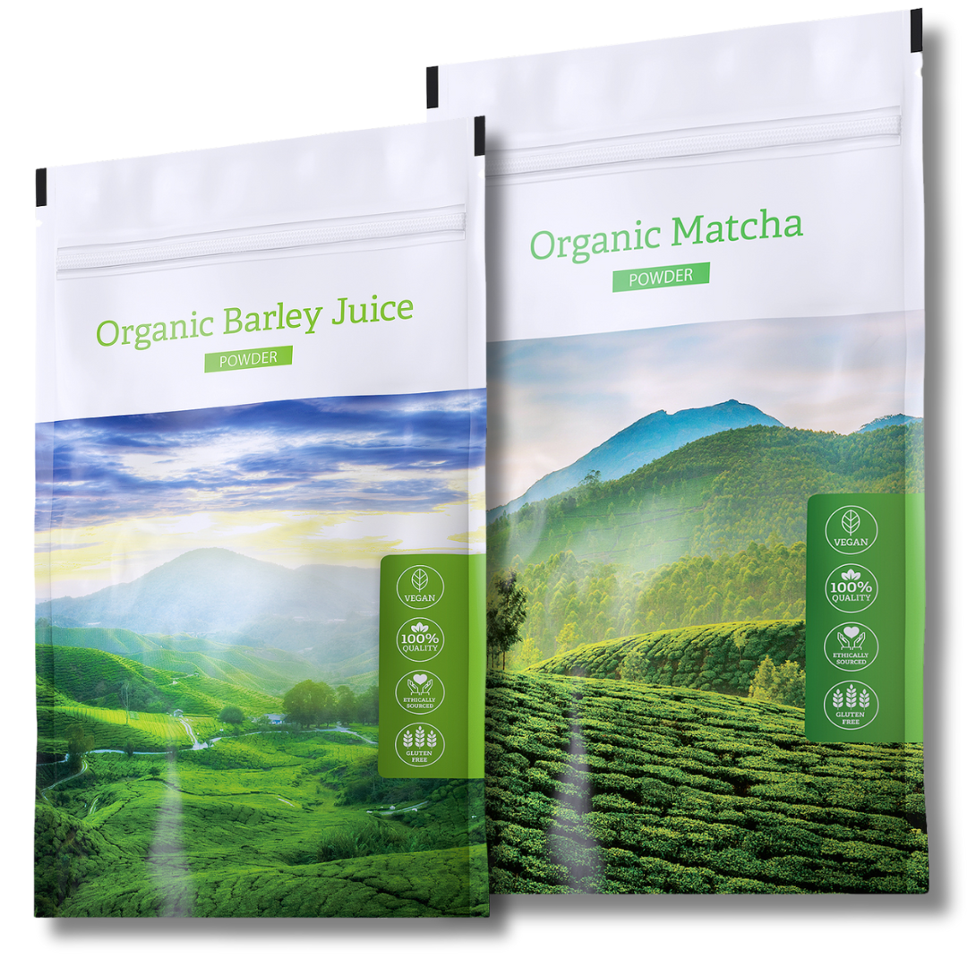 Energy Organic Barley juice Powder + Organic Matcha Powder - Cestou přírody