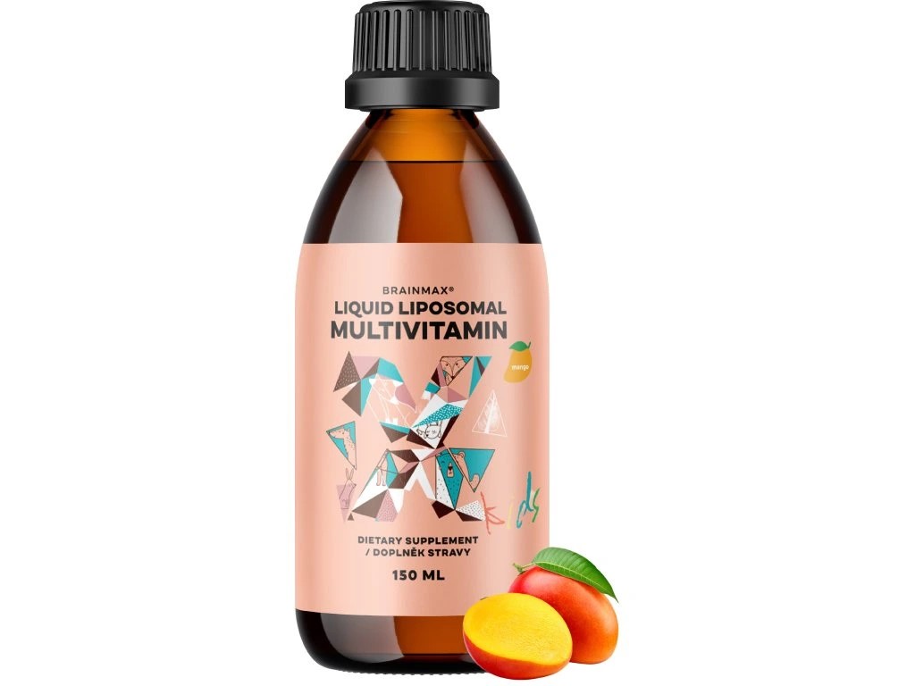 BrainMax KIDS Liposomal Multivitamin – Mango, 150 ml