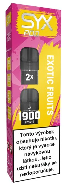 SYX POD CARTRIDGE 16,5mg 2x2ml - EXOTIC FRUITS - Chills.cz