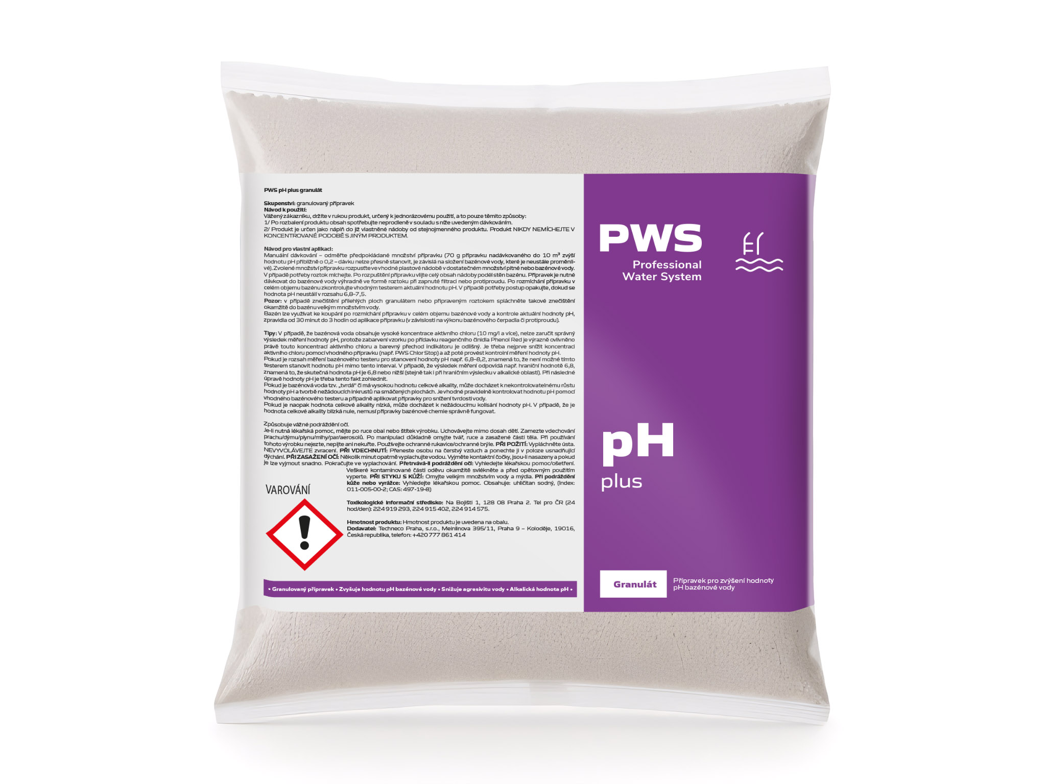 pH plus 1kg pro úpravu pH vody | Chlorito.cz