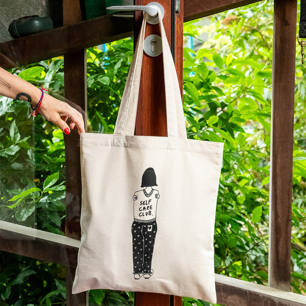 SELF CARE CLUB plátěnka - COVEROVER