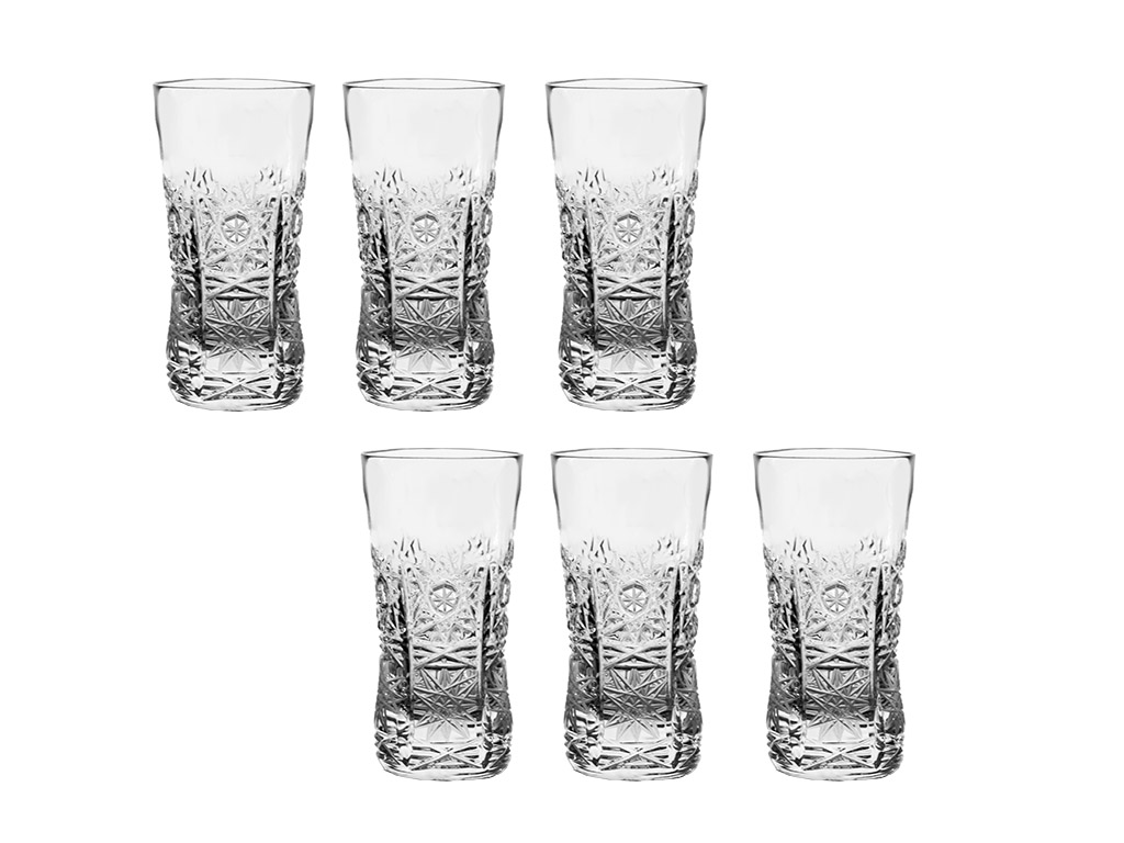 Broušené sklenice na likér, Bohemia Crystal panák X 25ml. 6 ks. brus ...