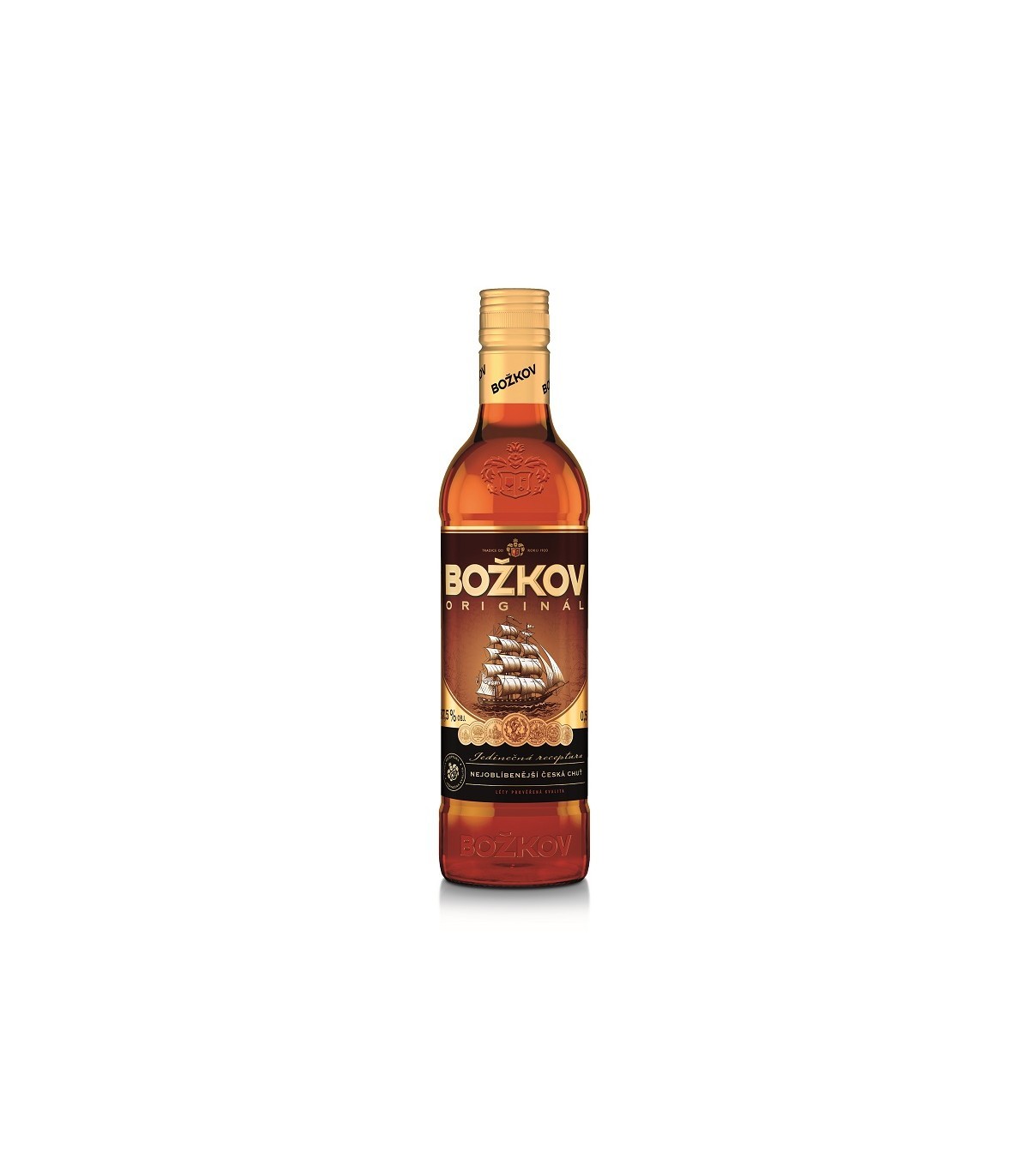 Božkov originál rum 37,5% 0,5l (čistá fľaša) - Cukrovinkybugy