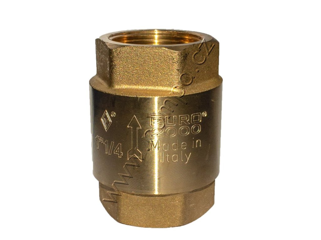 BUG192 Zpětný ventil 1 1/4" mosaz.disk - CZ PUMPY