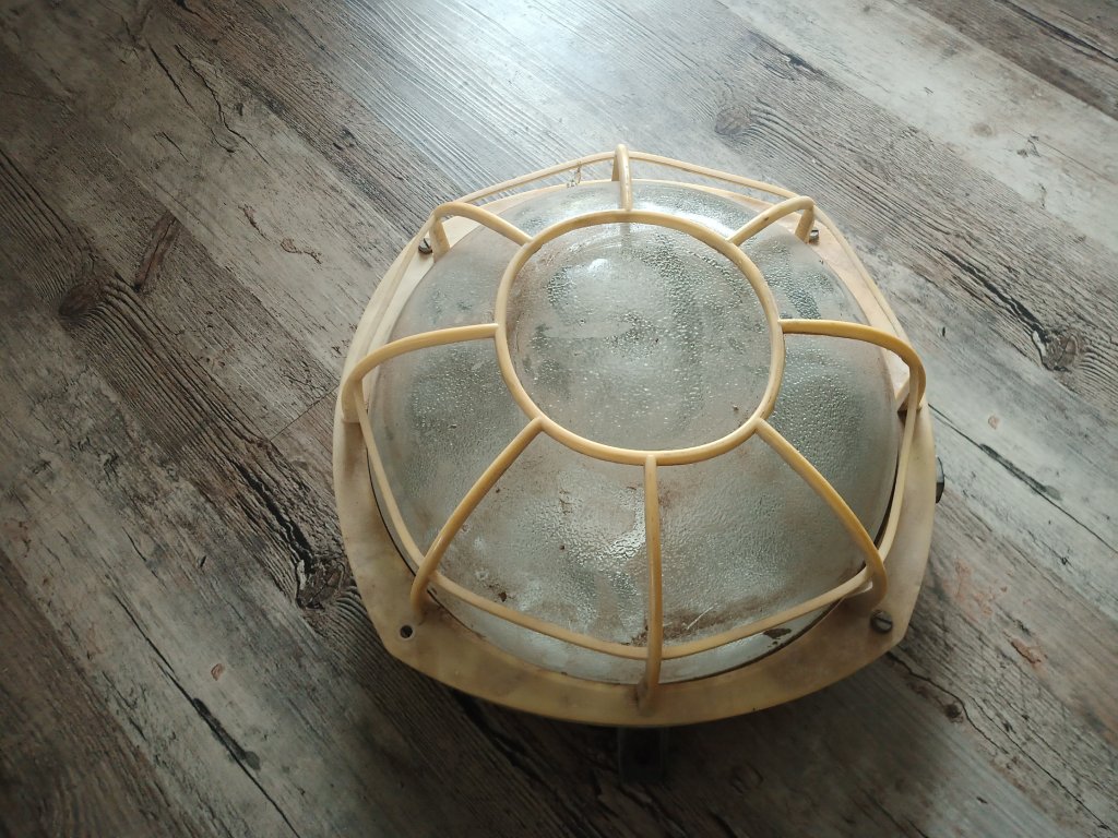 Staré industriální světlo svítidlo bochník velký IP65 100W 511 26 01 - DANAPO - David Černý