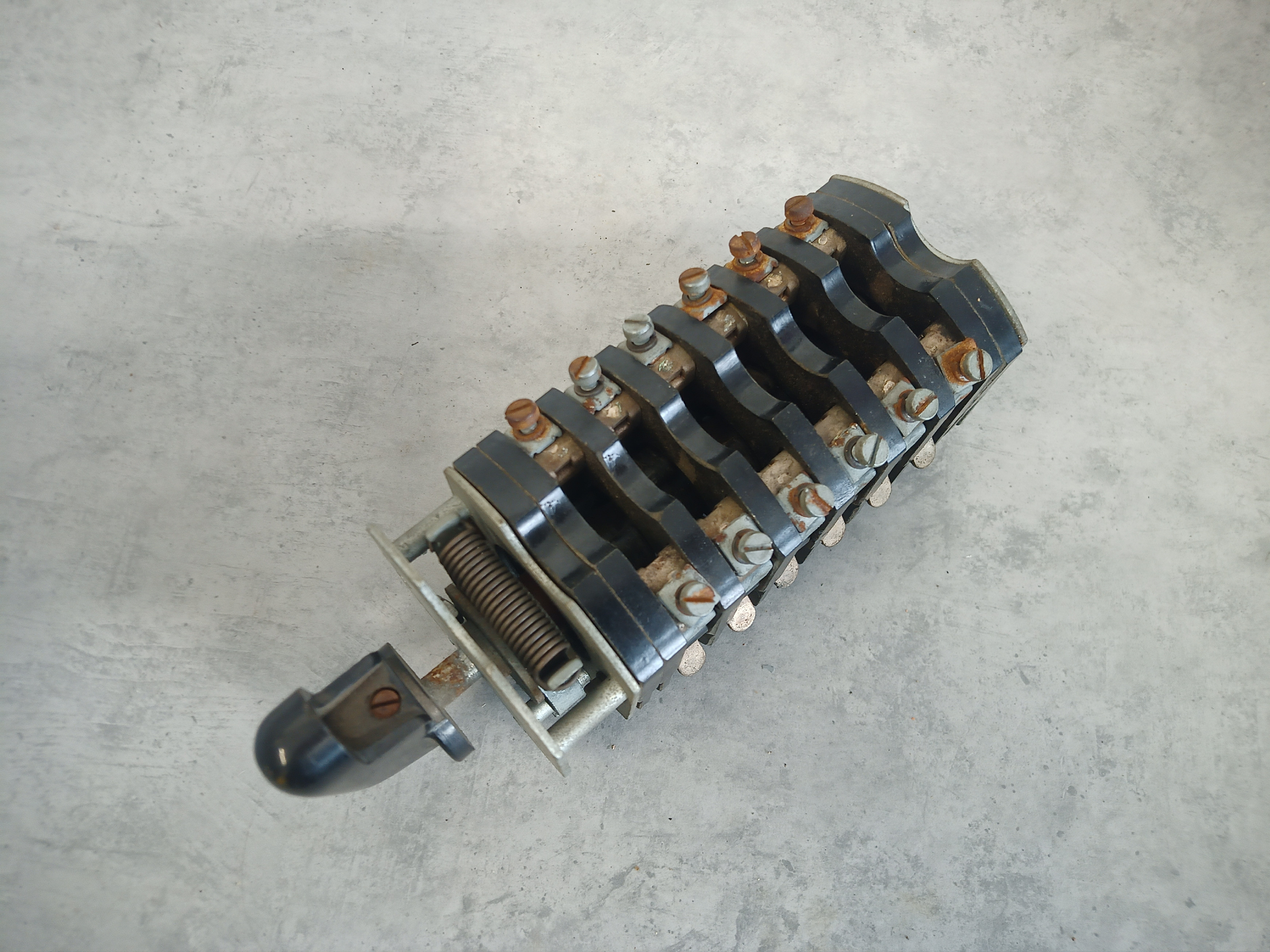 Starý vačkový přepínač spínač vypínač 15A 6 poloh - DANAPO - David Černý