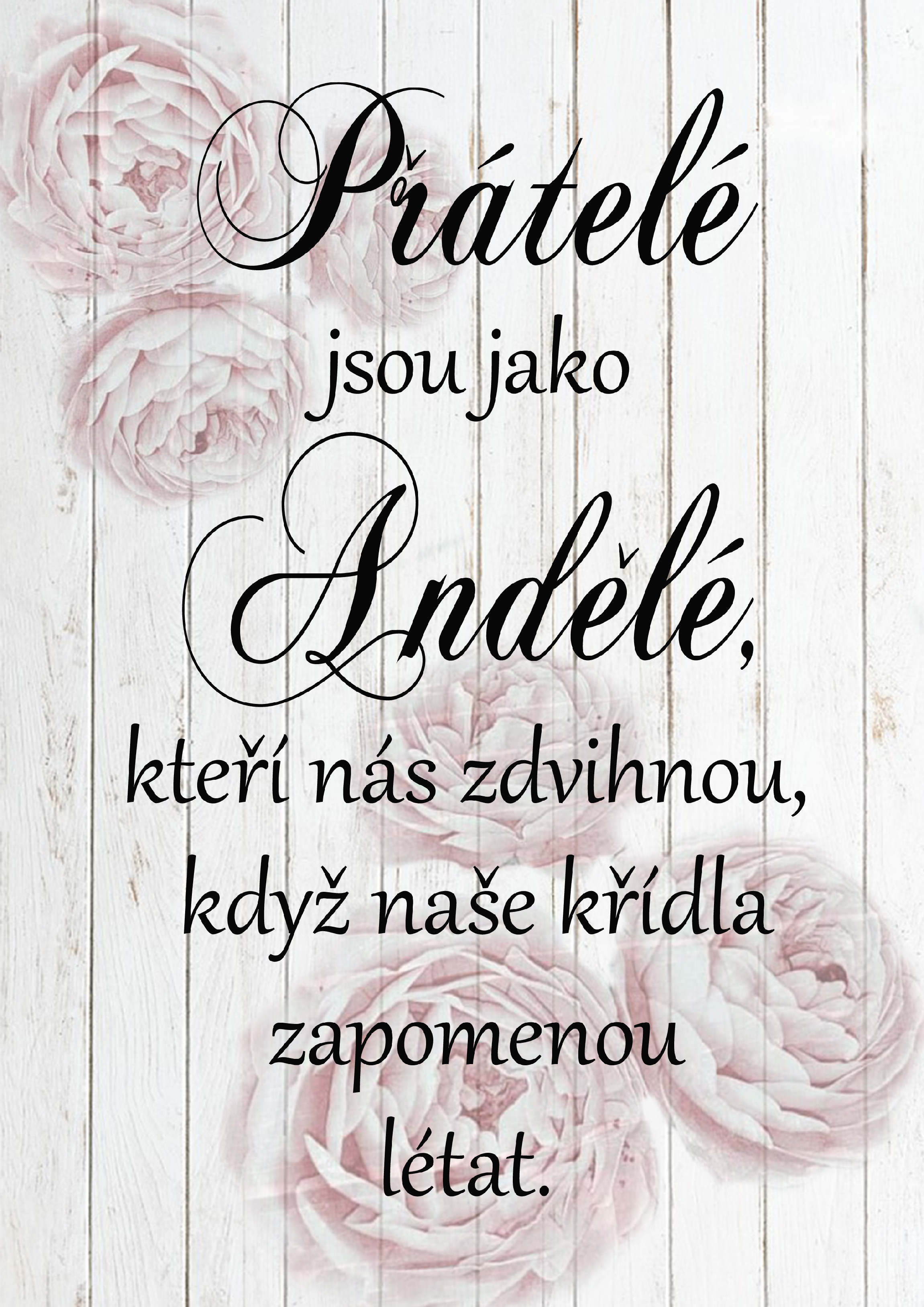 Citát přátelé jsou jako andělé 3 - www.darujcitat.cz