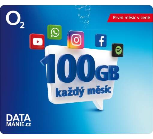 O2 SIM karta Datamánie 100GB - daShop.cz