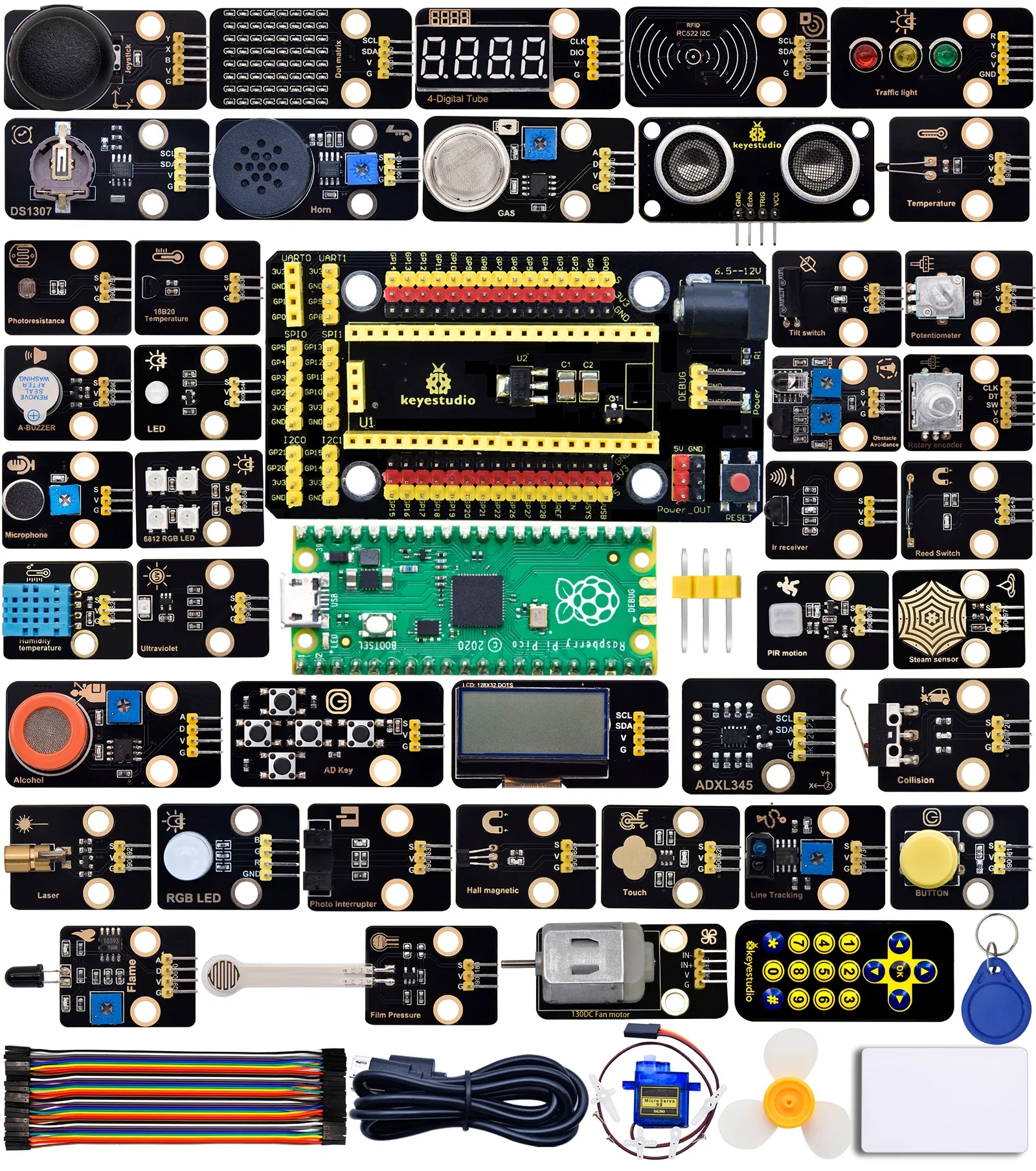 Keyestudio Arduino sada senzoru pro Raspberry PI Pico 42v1 - DATRAM PRAHA