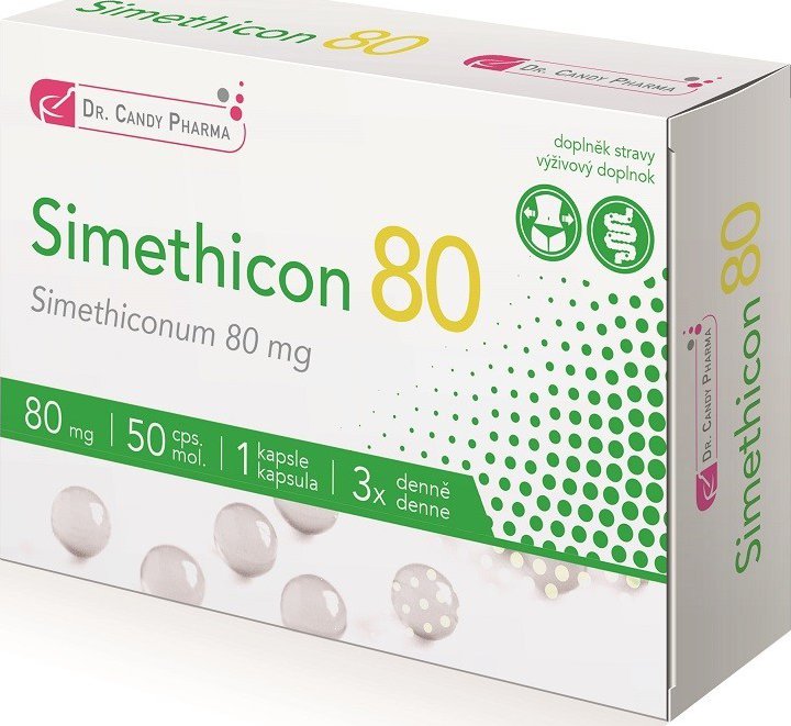 Simethicon 80 mg 50 kapslí - Dědek kořenář®