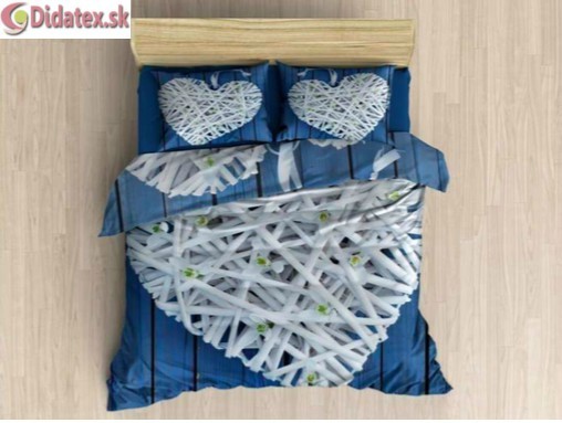 Drevené srdce Foto obliečky - Didatex.sk