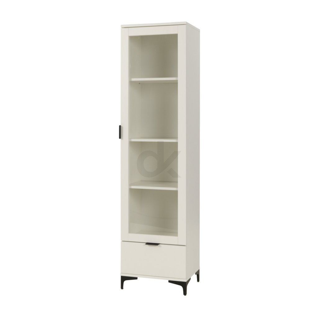 Vitrína Lenea 1D1S - bílá - DK-obchod.cz