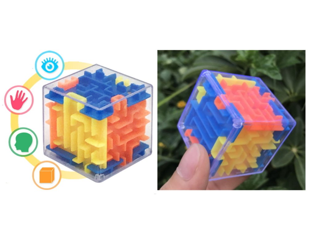 Logická hračka CUBBLE - KULIČKA LABIRYNTH 4x4x4 cm - Dobirkov.cz
