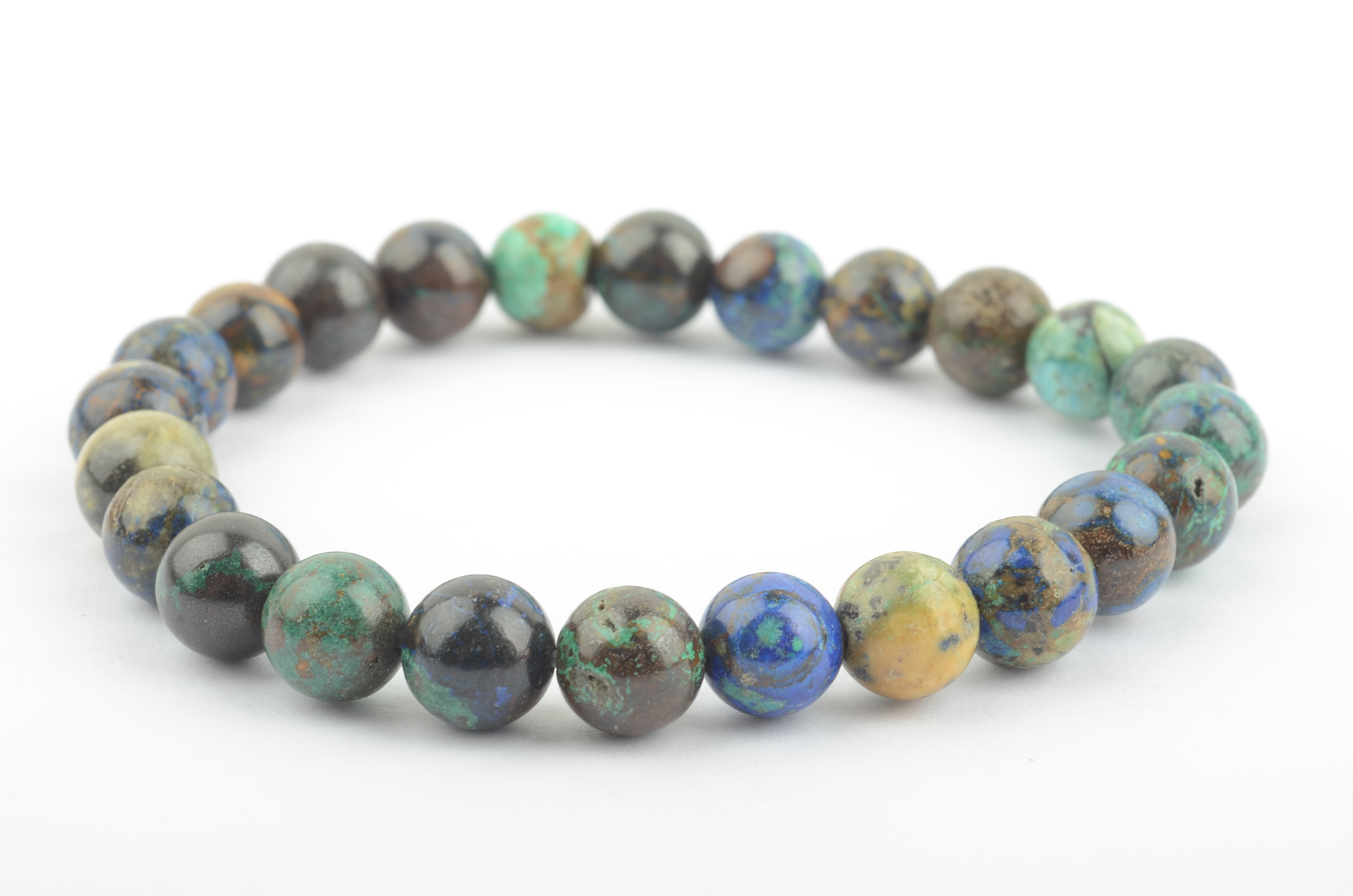 Azurit 8mm náramek - domeli.cz