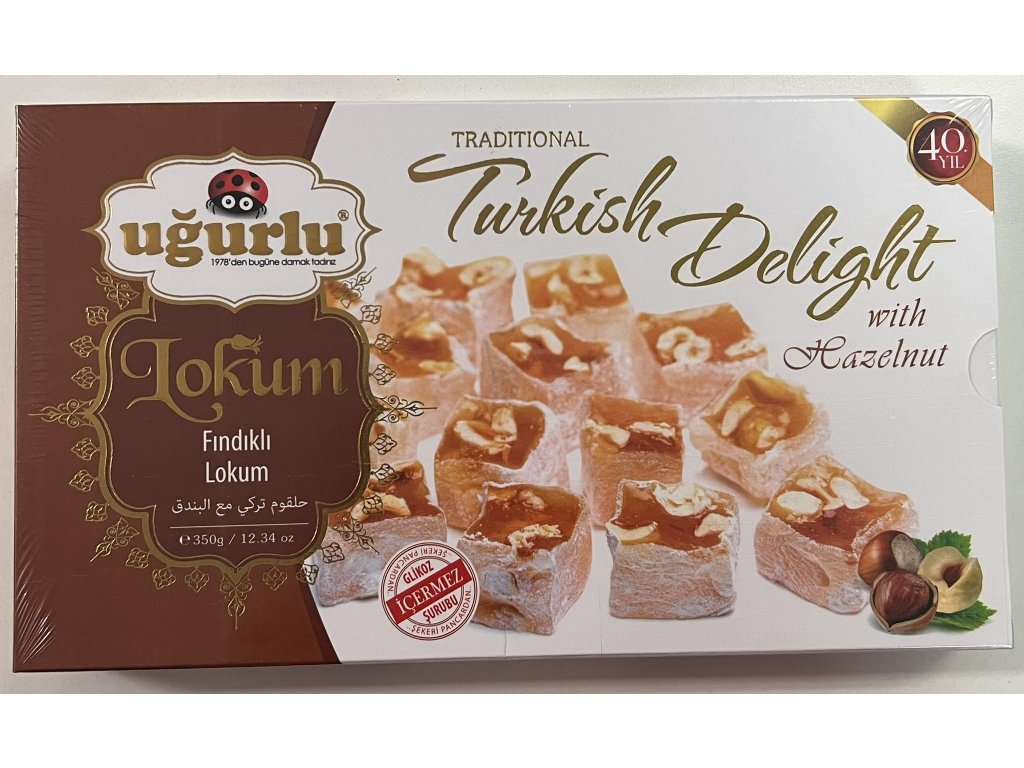 Ugurlu Tradiční turecký delight lokum - s lískovými oříšky 350 g ...