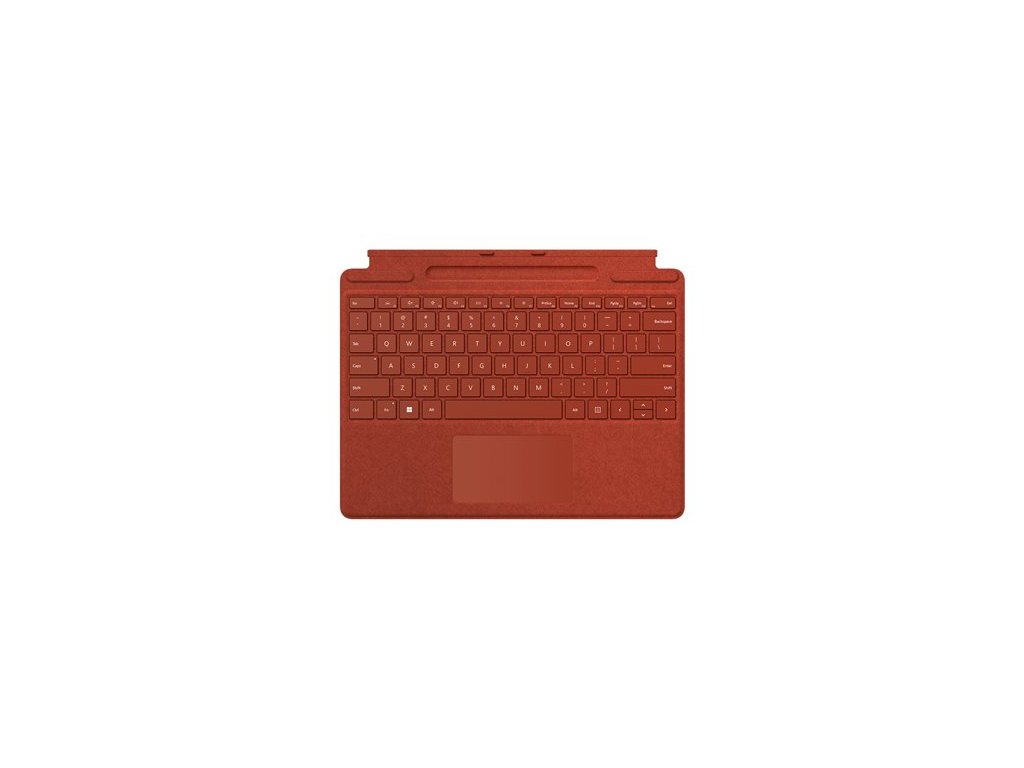 Microsoft Surface Pro Signature Keyboard - klávesnica - červená ... Microsoft Surface Pro Signature Keyboard - klávesnica - červená ...