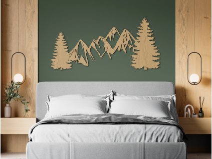 Obrazy hory - drevené obrazy hôr, kopcov a vrchov | DREVKO