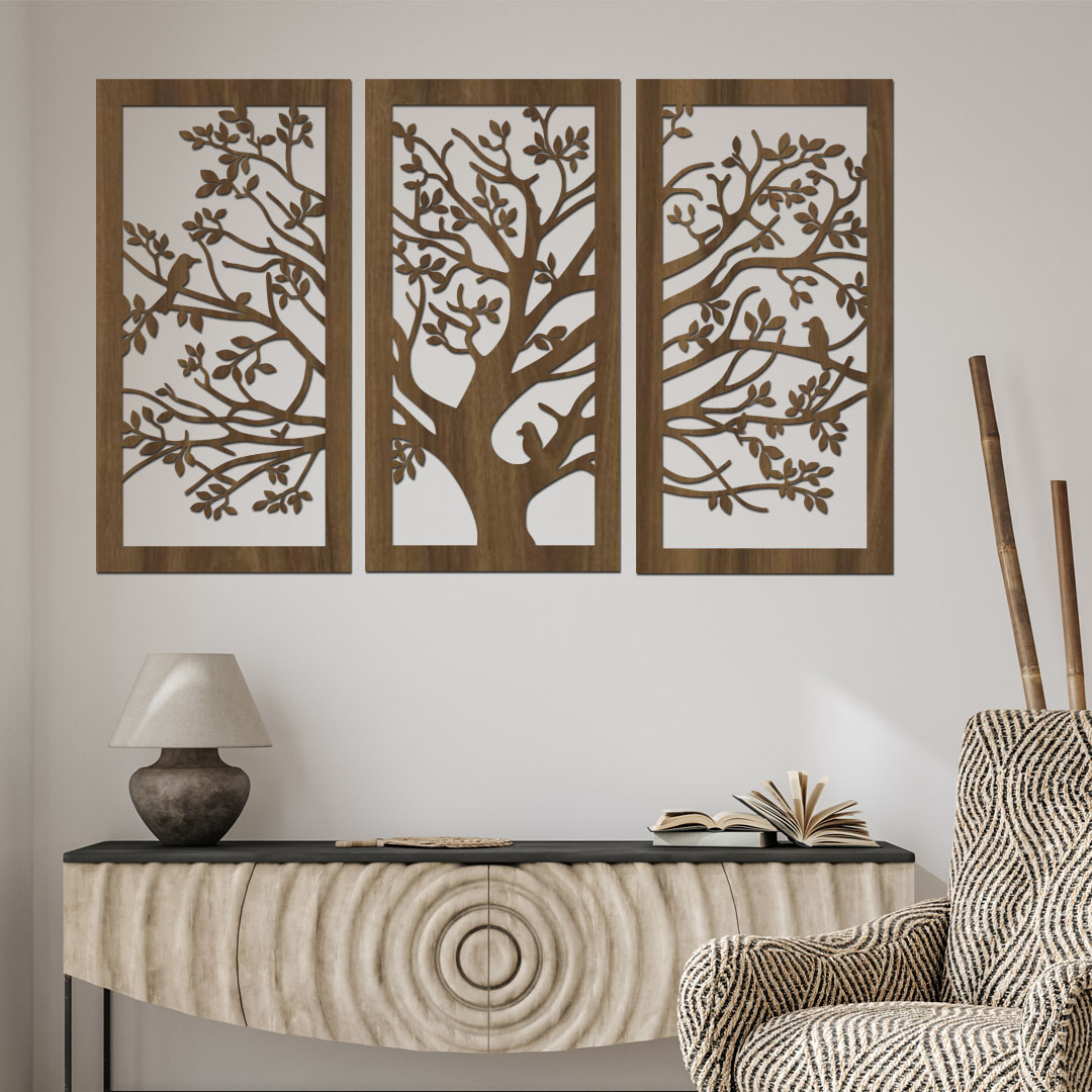 Dřevěný strom života na zeď ️ | dřevo života