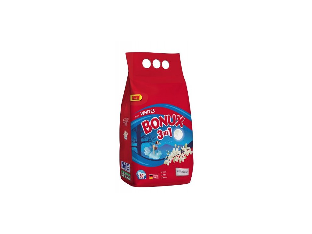 Bonux 3in1 White Lilac mosópor 2kg - Drogeria-Shop.hu