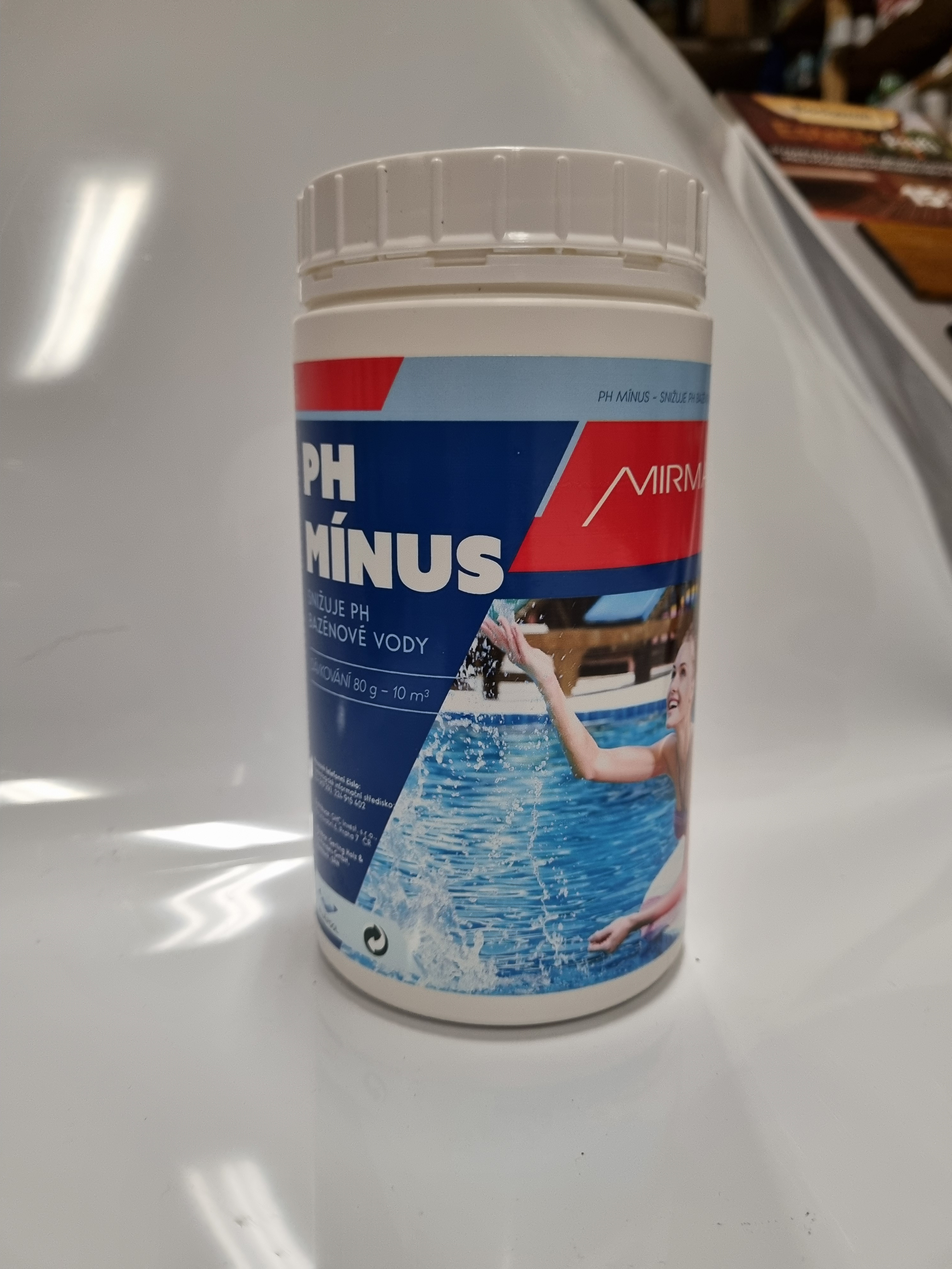 PH mínus pro snížení pH vody v bazénu 1,35kg – SKLADEM