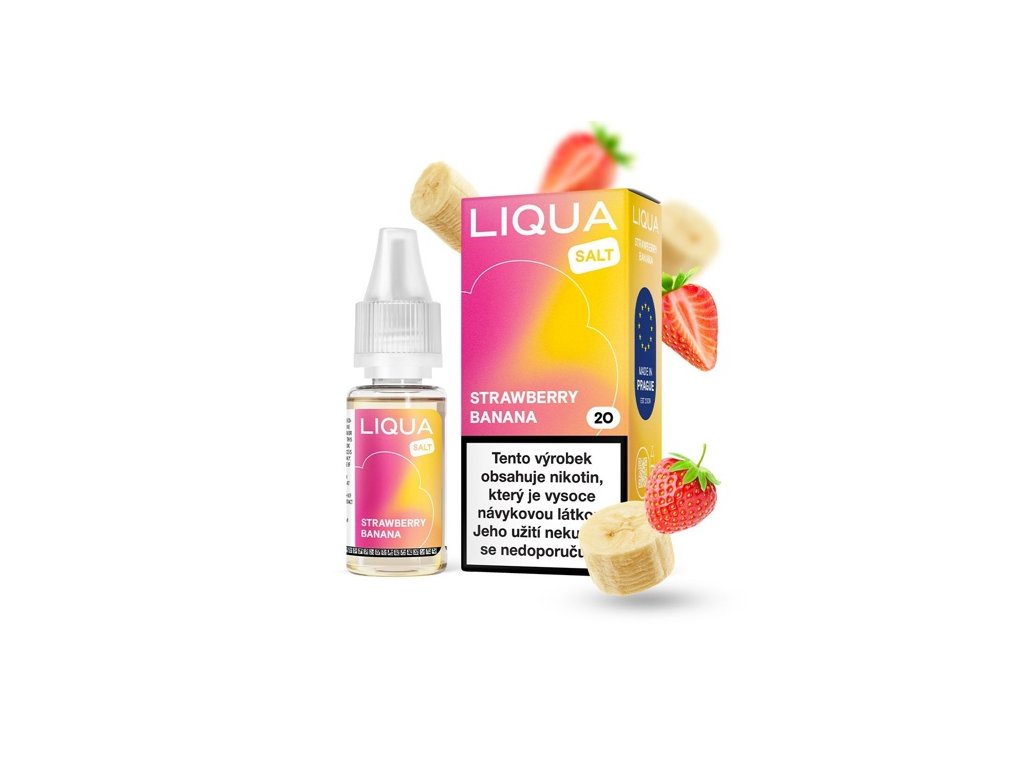 Liqua salt 10ml - Strawberry Banana 20mg/ml ITV | E-VAPER.SK