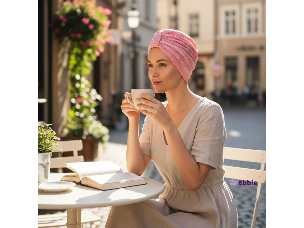 Turban-twist madeira - LOSOSOVĚ RŮŽOVÝ - je za krásnou cenu 480 Kč