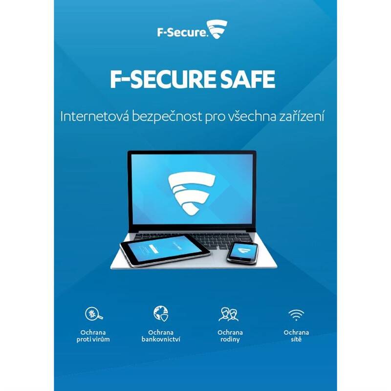 Software F-Secure SAFE, 3 zařízení / 6 měsíců - EBshop.cz