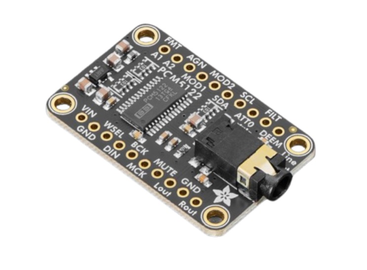 Adafruit PCM5122 I2S DAC with Line Level Output - HW, I2C or SPI - Elecom