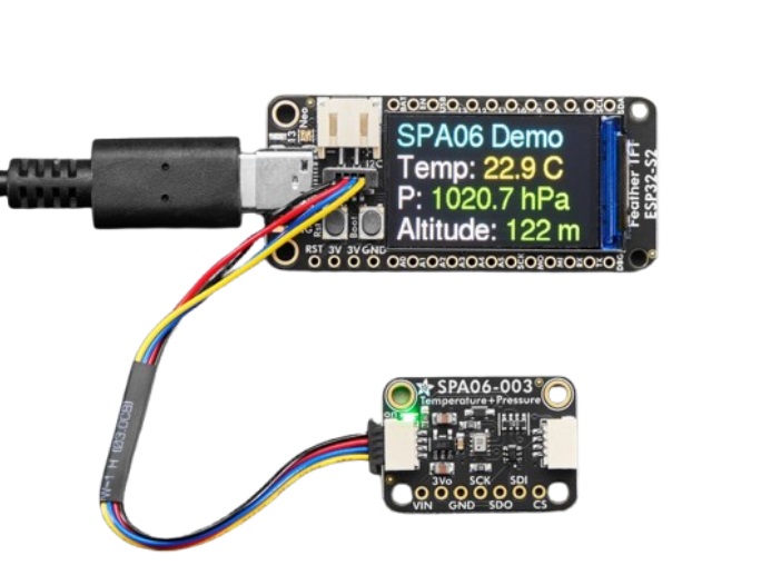 Adafruit SPA06-003 Temperature + Pressure Sensor - STEMMA QT - Elecom