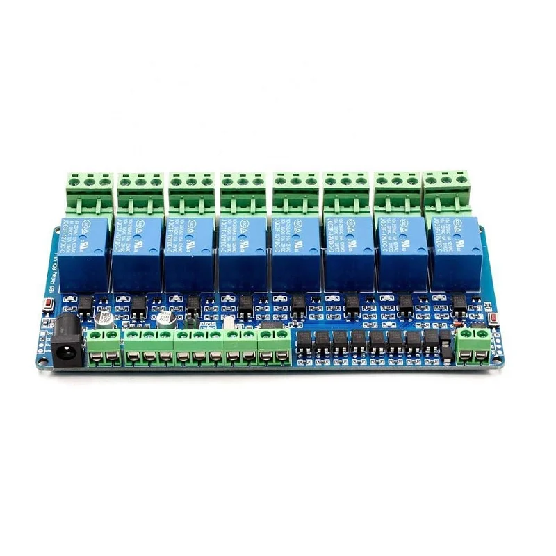 12V Modbus RTU 8 Channel Relay Module Input Optocoupler Isolation RS485 MCU for Arduino - Elecom