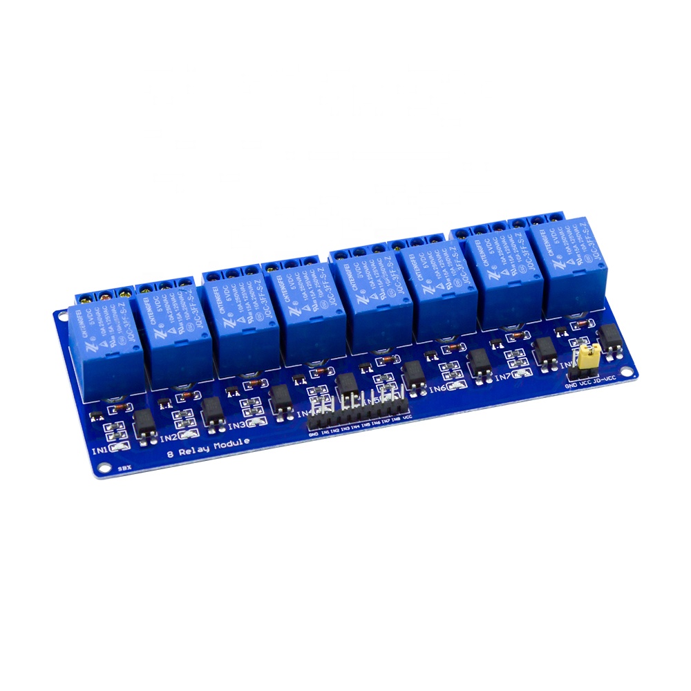 8 kanálový Low Level relé modul 5V s optočlenom pre Arduino PIC AVR DSP ...