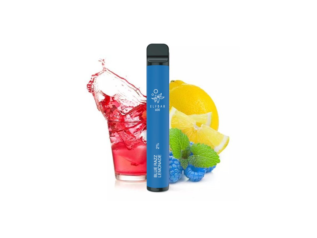 Elf Bar 600 Jednorázová E Cigareta Blue Razz Lemonade Eliquidshop Cz