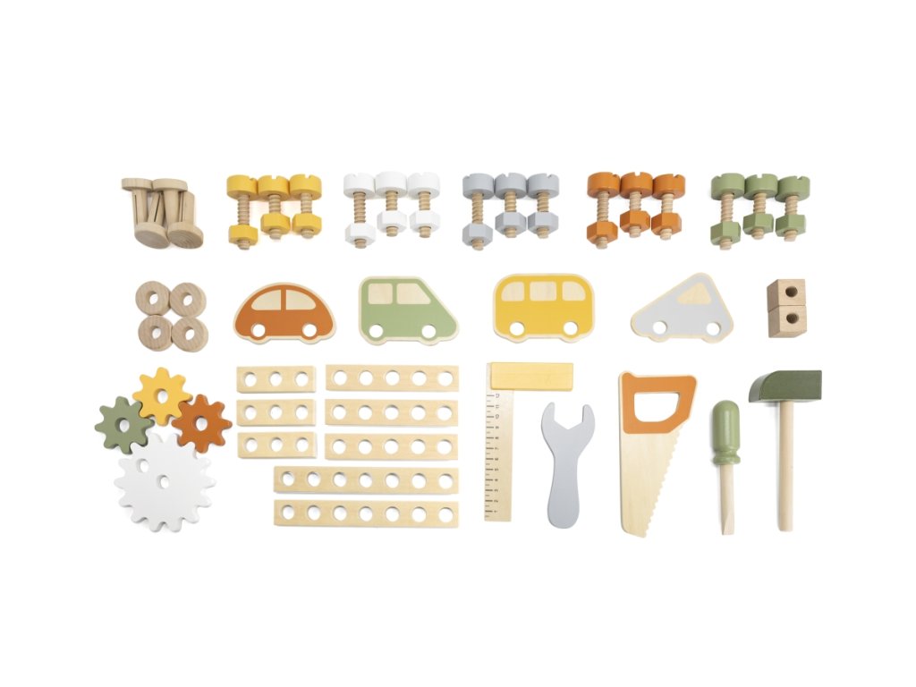 Dřevěný ponk pro děti s originálními doplňky | ELIS DESIGN