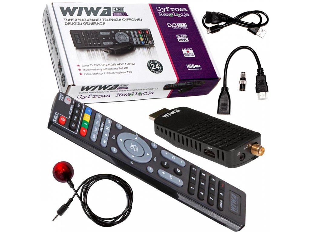 Tuner DVB-T/T2 WIWA H.265 MINI - eltrox.sk