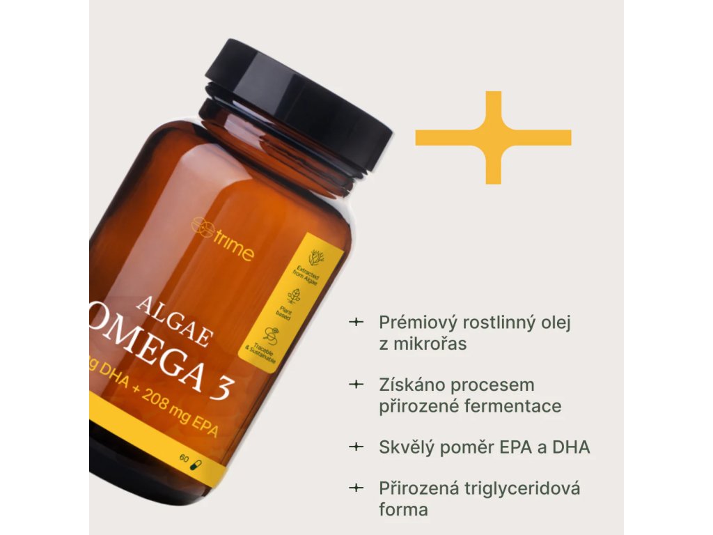 Omega 3 Algae 60 kapslí - Energymama.cz