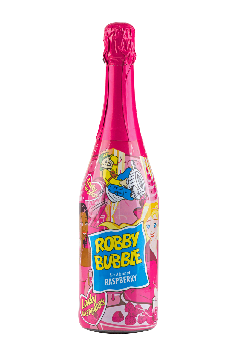 Robby Bubble Nealkoholický perlivý nápoj malina 750ml - ePultik.cz
