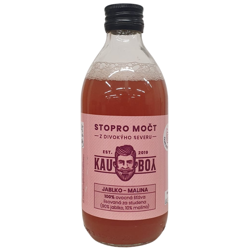 Kauboy mošt jabloko - malina 100% 300ml - ePultik.cz