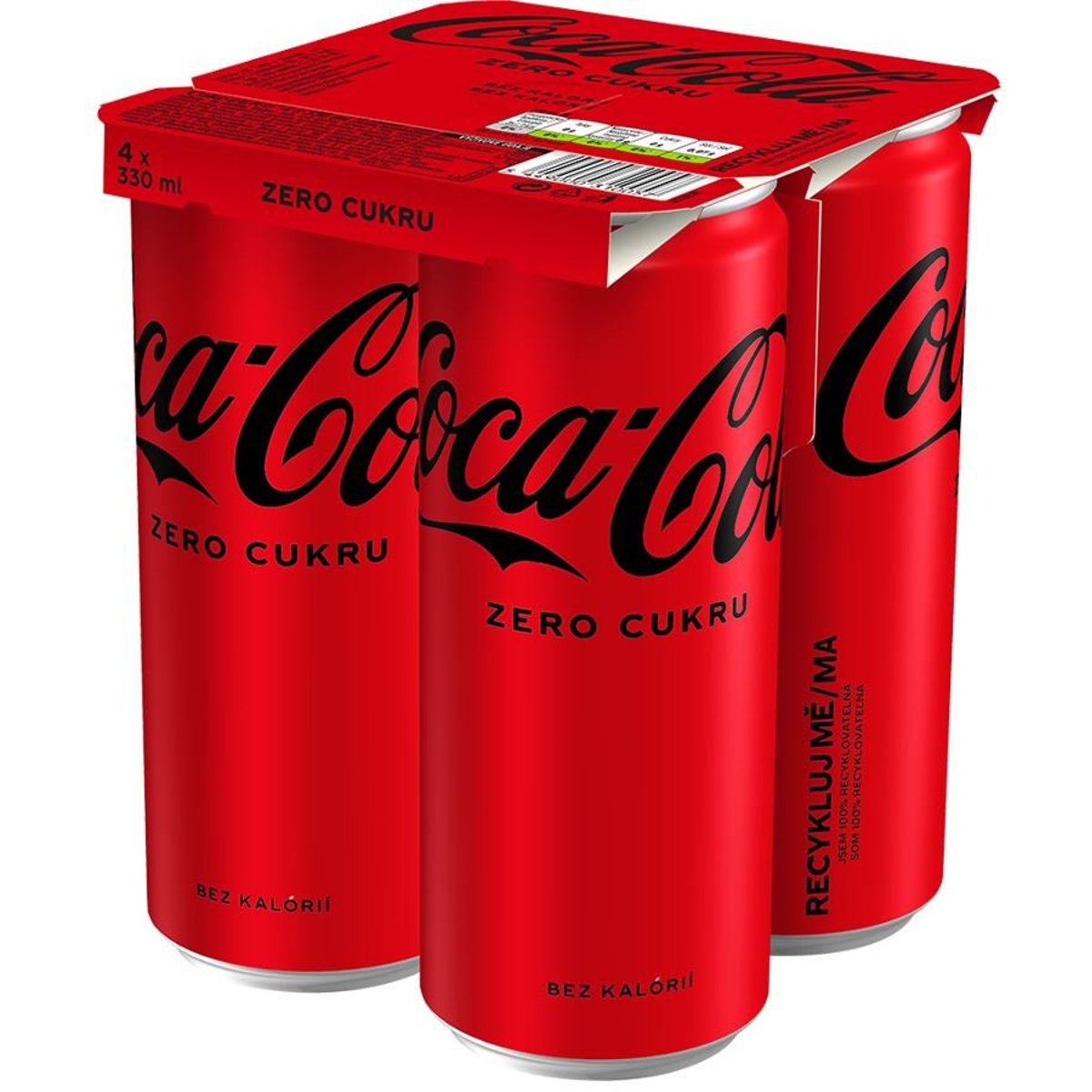 Coca-Cola zero multipack, plech 4x0,33l - ePultik.cz