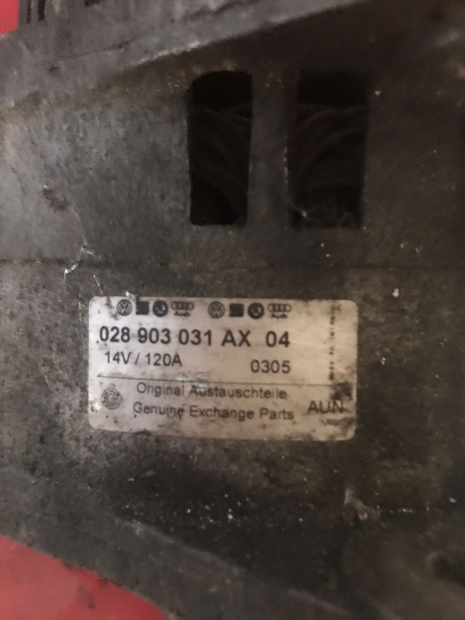 Alternátor 1.9 tdi 120A Superb1 Passat B5 Passat B5.5 audi a4 a6 028 903 031 AX Alternátor 120A ...