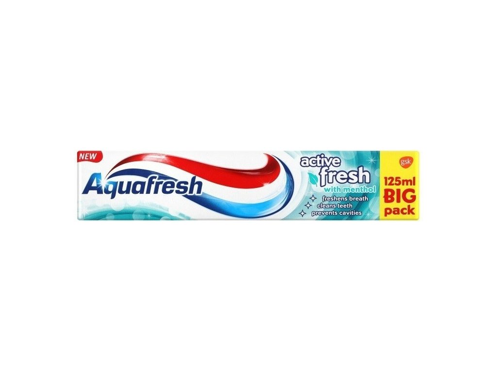 Aquafresh Active Fresh menthol zubná pasta 125ml - eurodrogeria.sk