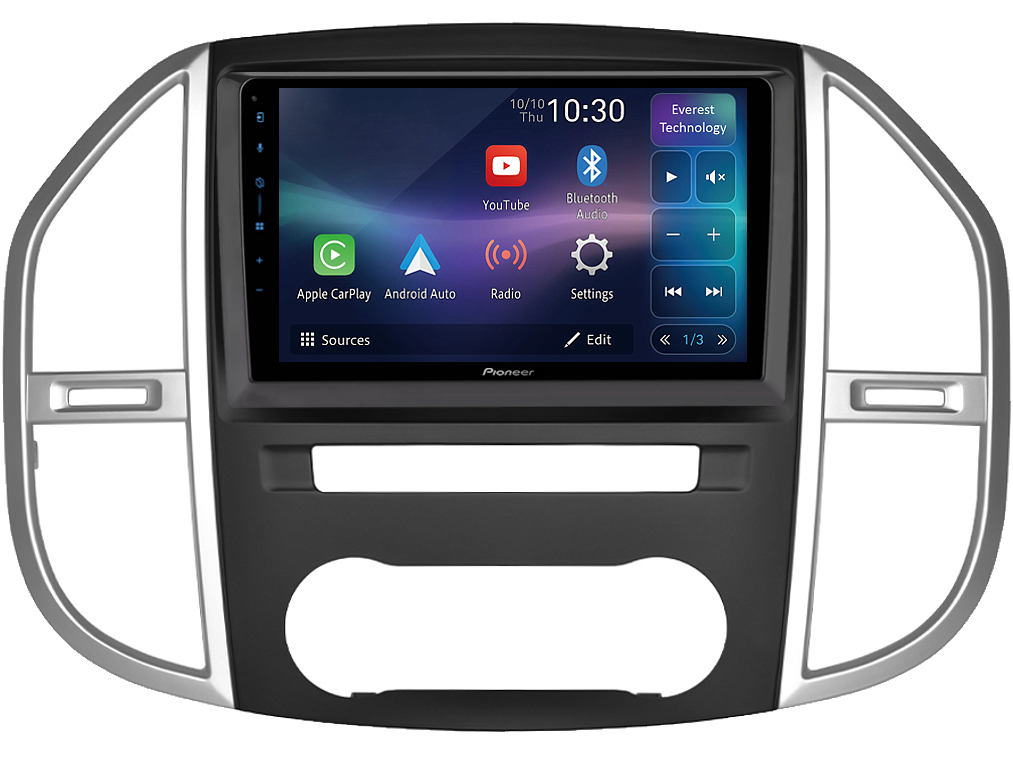 Pioneer 2DIN autorádio SPH-PF97BT, Mercedes-Benz Vito III - Everest ...