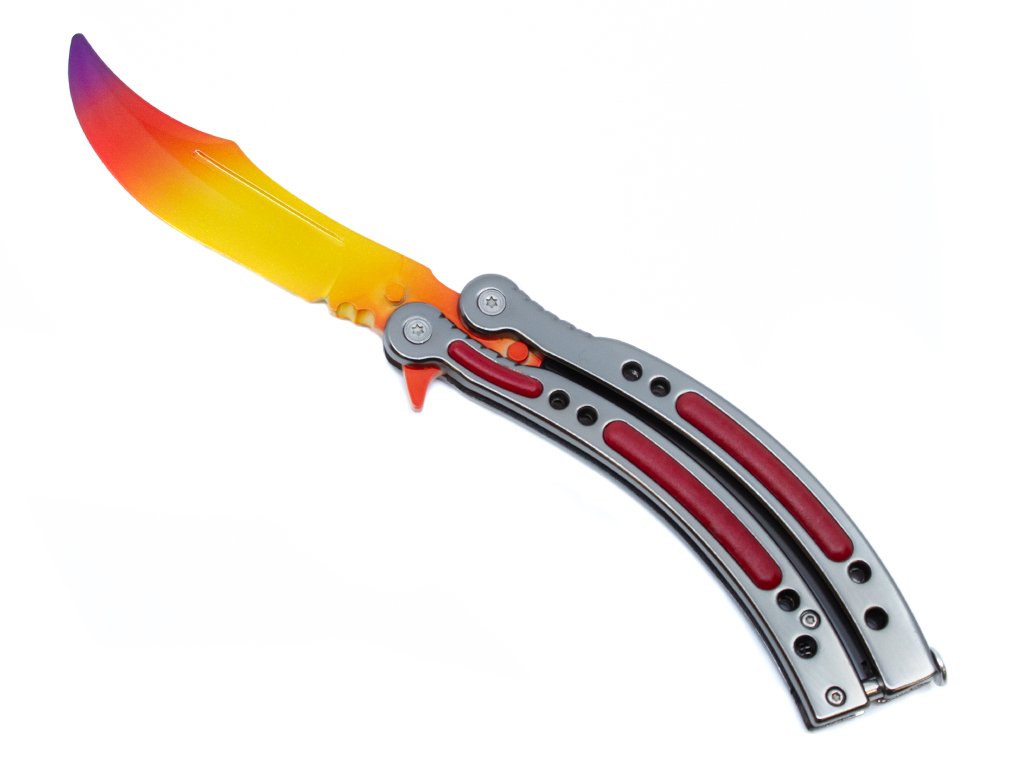 Butterfly Fade Red Tip - tupý (tréninkový) - Fadee